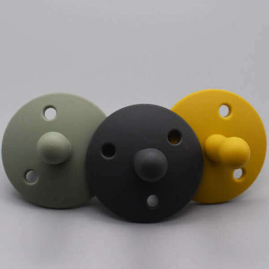 Bibby Silicone Pacifier | Sunshine – Teal Meal